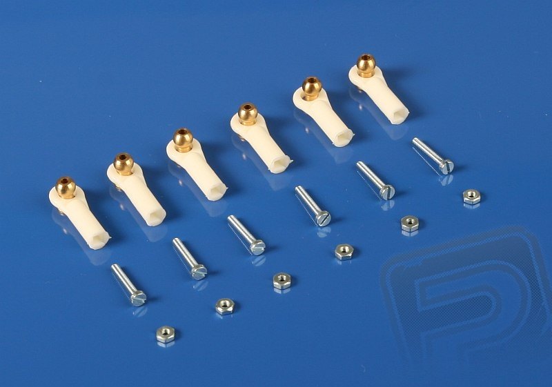 MP Jet Ball Link V1, dia.4mm, M2/1.6 Long White 6pcs 1MP0283, Model ...